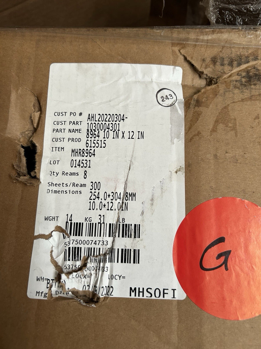 AHLSTROM LATERAL FLOW CONJUGATE PADS 10" X 12", MHR8964,