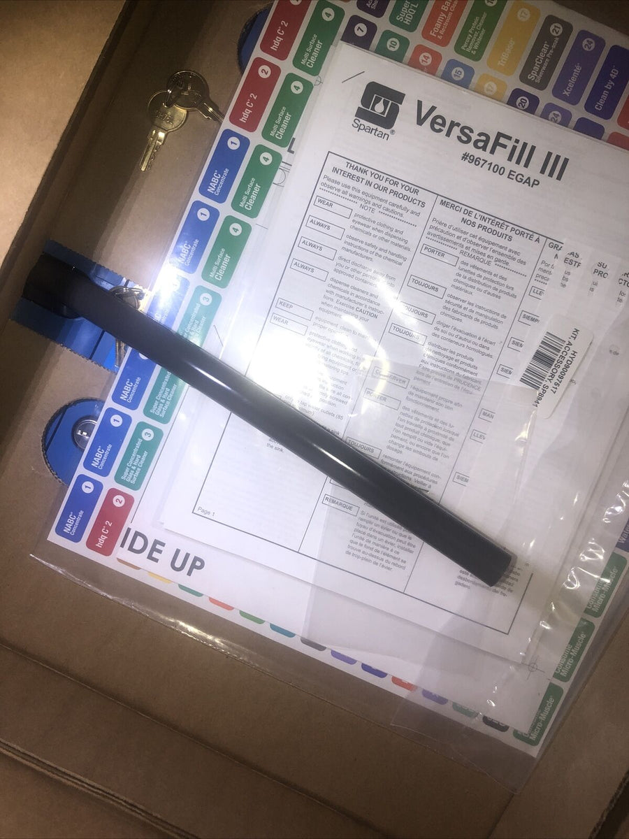 Spartan VersaFill 3 E-Gap Chemical Dispensing System 96710 (NEW)