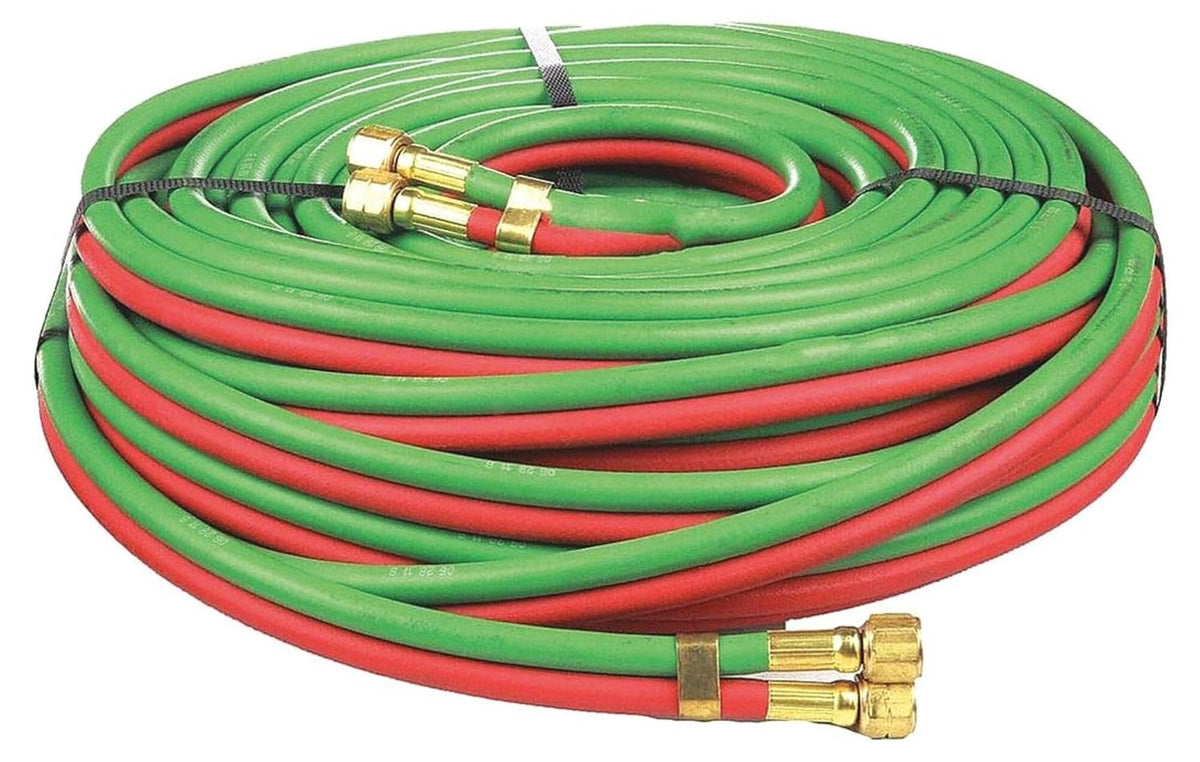 Radnor 14"X 50' Red Green Synthetic Rubber Twin Hose w/BB ...