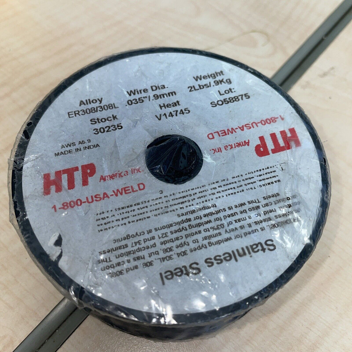 2 lb Spool .035 ER308L ER308 Stainless Steel Mig Welding Wire HTP S...