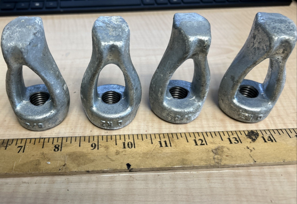 4 Pack 5/8" Galvanized Thimble Eye Nut. FREE SHIPPING!!! | Meg...