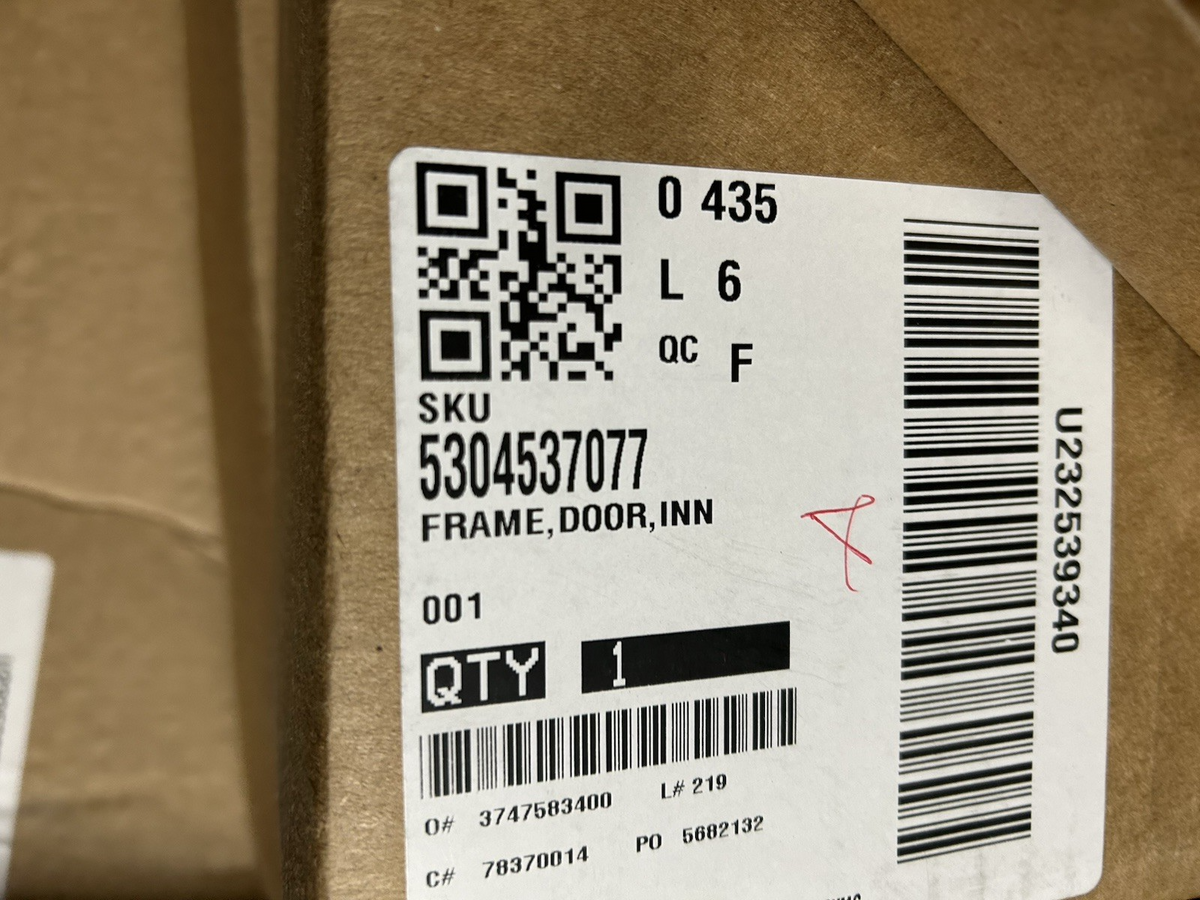 New 5304537077 OEM Frigidaire Washer Door Frame SHIPS FREE | Mega M...