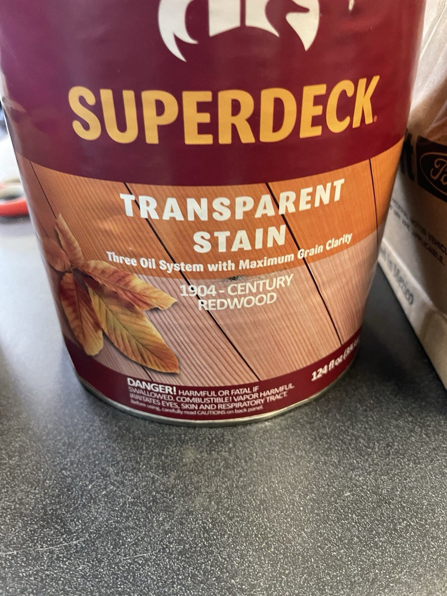 Sherwin Williams Transparent Stain 1904 - Century Redwood, 124 FL O...