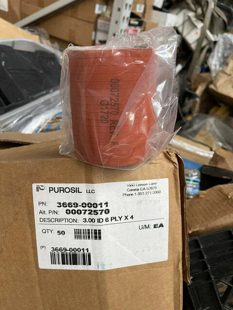 OEM PUROSIL COOLANT / ENGINE HOSE 3.00 ID 6 PLY X 4, PART# 3669-000...