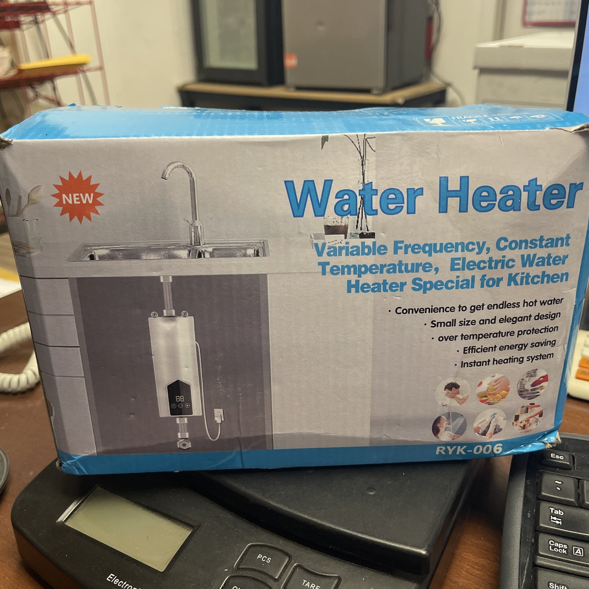 Tankless Water Heater 110V 3500W Mini Electric Tankless Instant Hot...
