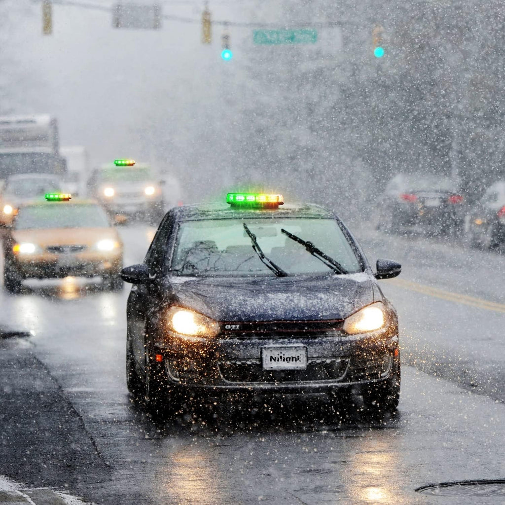 Nilight 12 Inch Roof Top Strobe Lights 48LED Hazard Light Emergency...