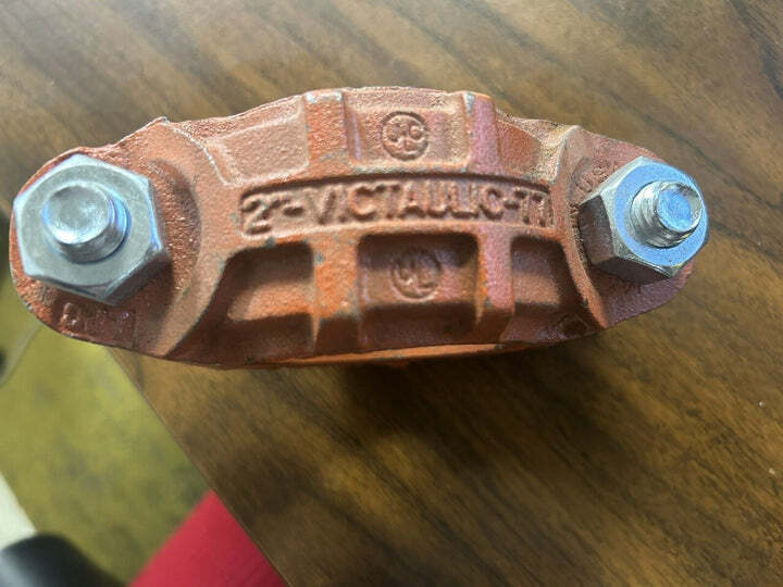 Victaulic Fire Lock Style 77 2 in. Orange Enamel and Painted Groove...