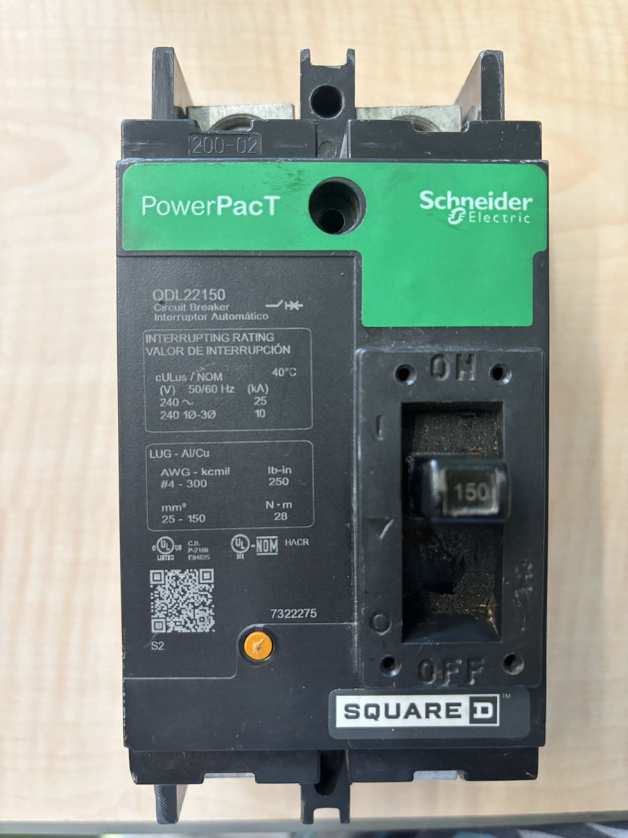 NEW Schneider Electric PowerPactT Circuit Breaker QDL22150 | Mega M...
