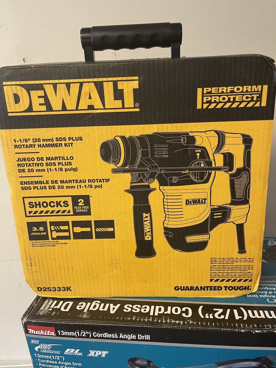 DEWALT D25333K 1-1/8" (28 mm) SDS Plus Rotary Hammer Kit *FREE...