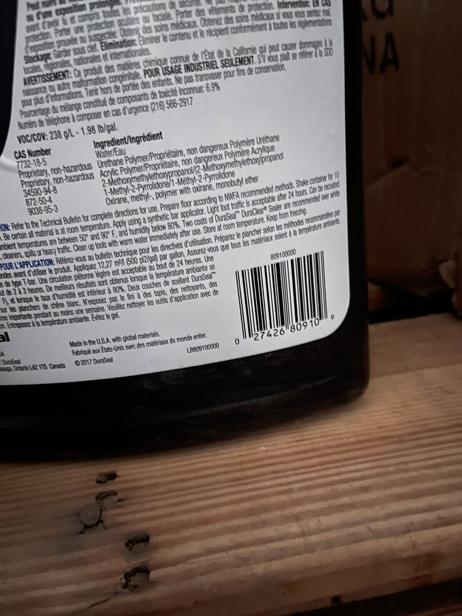 Dura Seal DuraClear Max Satin, Water Based, 117 FL OZ *FREE SHIPPIN...