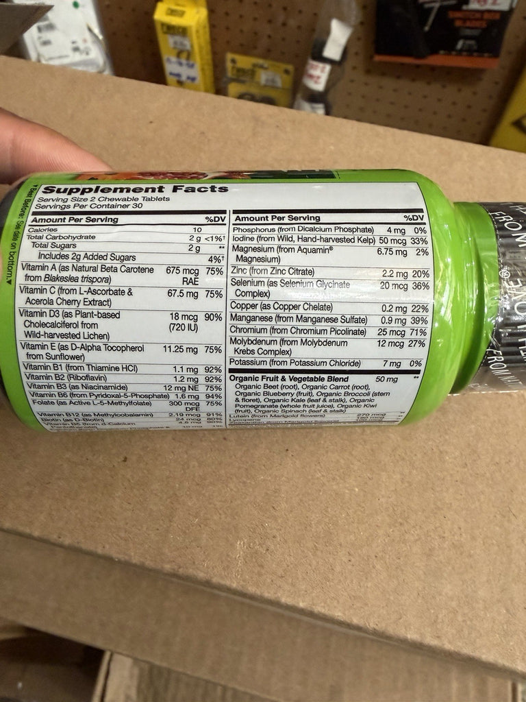 NATURELO Chewable Vitamin for Kids Multivitamin with Whole Food Org...