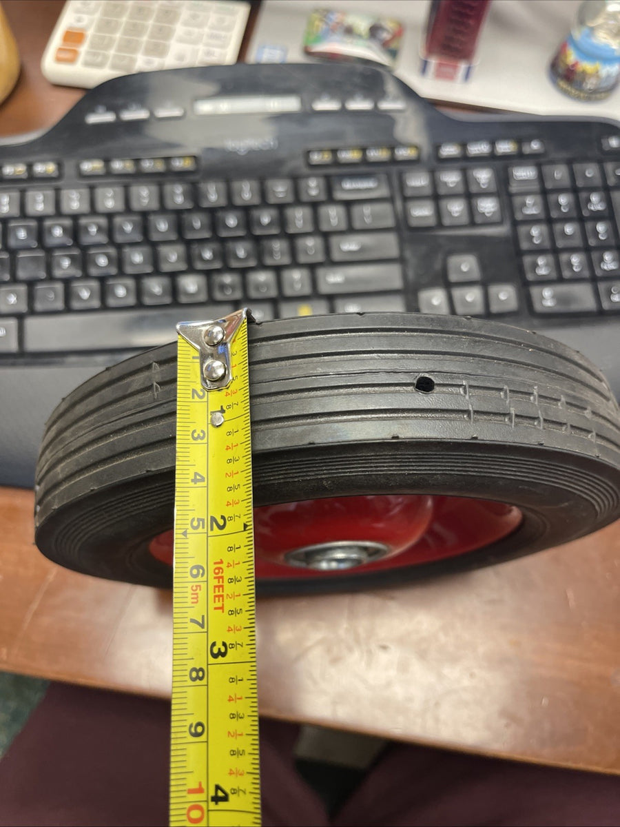 BRAND NEW 8" SOLID RUBBER DOLLY WHEEL, HEAVY DUTY *FREE SHIPPI...
