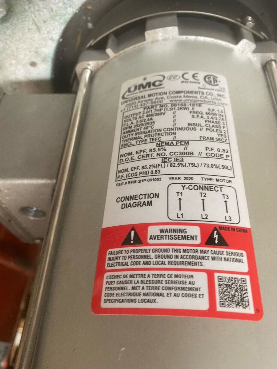 UNIVERSAL MOTION COMPONENTS PIVOT BOOSTER PUMP (COMPLETE) 06168-181...