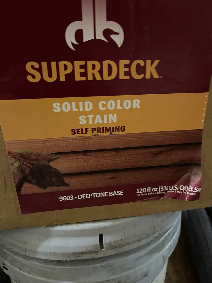 SHERWIN WILLIAMS SUPERDECK SOLID COLOR STAIN SELF PRIMING 9603 DEEP...