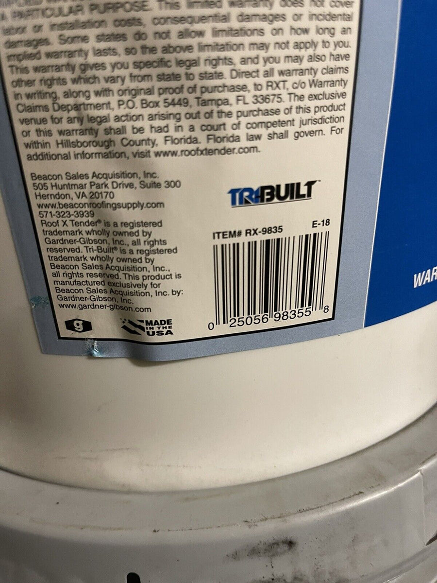 ROOF X TENDER LASTING ROOFING PROTECTION ULTRA BASE 983, 5 GAL, *FR...