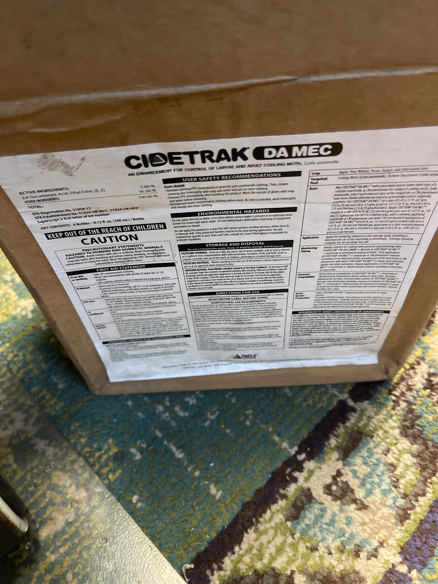 CIDETRAK DA MEC ENHANCEMENT CONTROL OF LARVAE AND ADULT CODLING MOT...