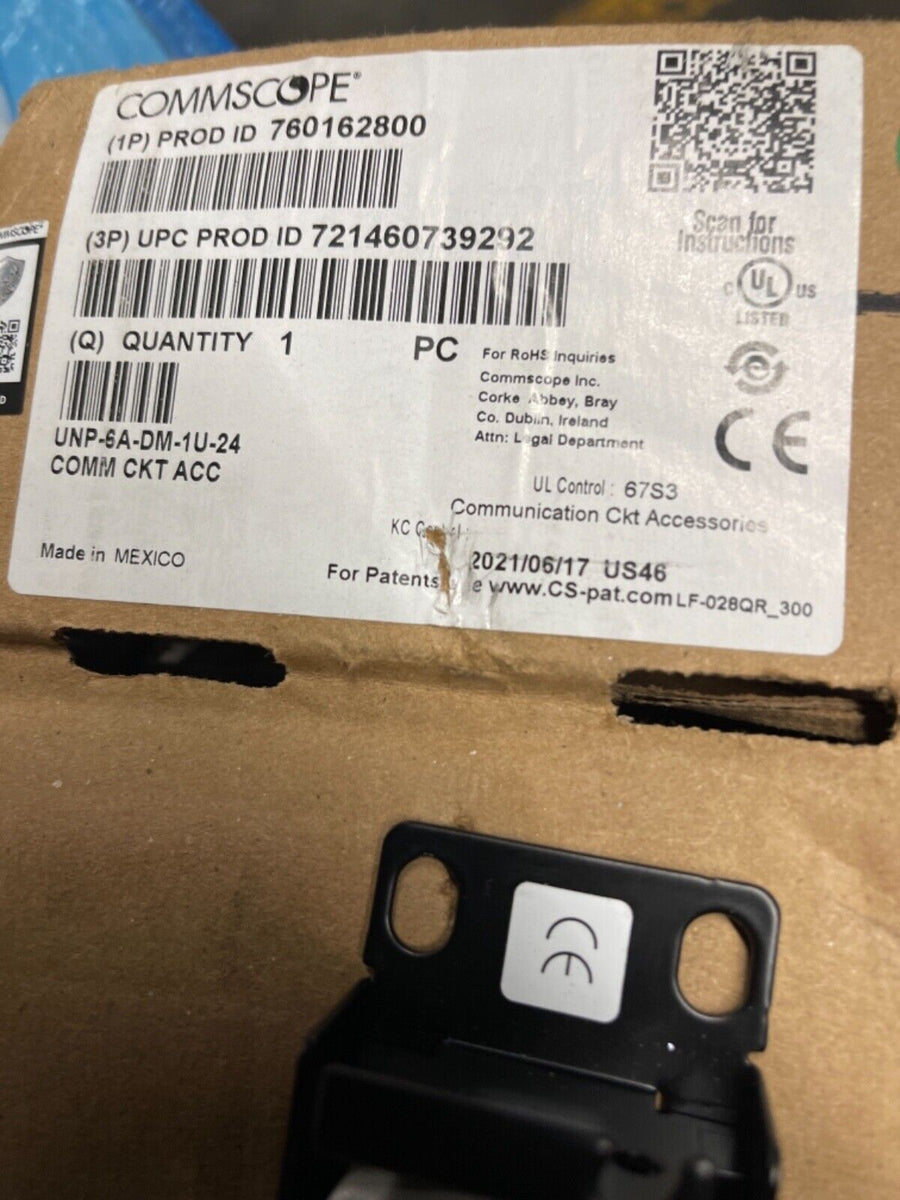 COMMSCOPE Uniprise Solutions UNP-6A-DM-1U-24 760162800 6a 24 Porta ...