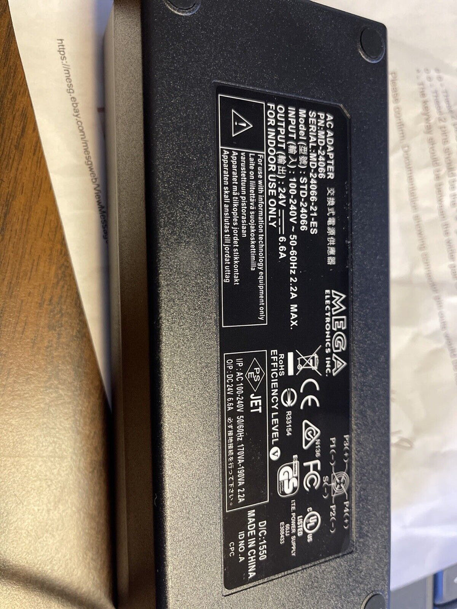 AC/DC Power Supply 24V 6.6A 160W STD-24066 MEGA POWERPAX MDS-160T-P...