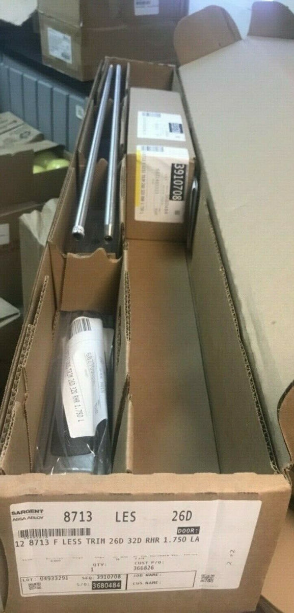 SARGENT 8713 F Rhr Recortar 26D 32D Vertical Barra Con / Recortar,