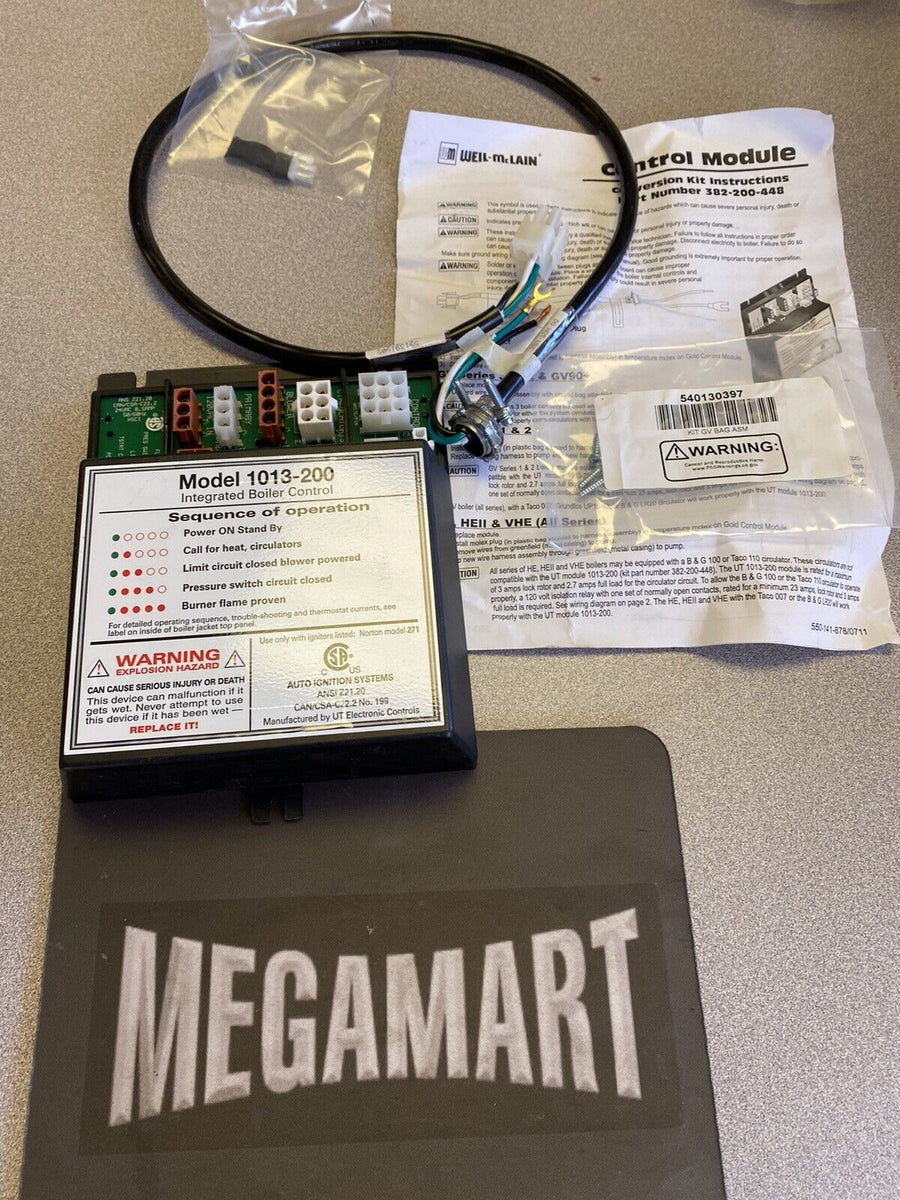 NEW Weil McLain WM Boiler Control Board 1013-200 UT Electronic Igni...