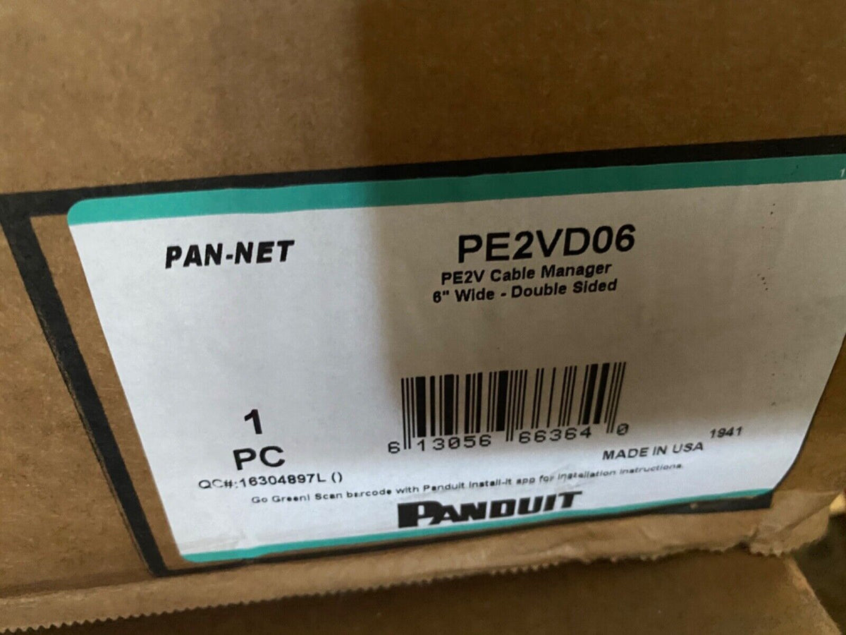 PatchRunner 2 Cable Manager, 6 in. Wide, Double Sided, Two Door, 7 ...