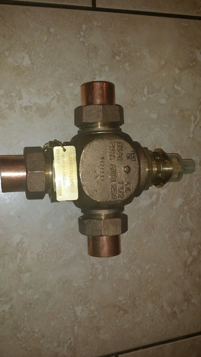 JOHNSON CONTROLS 3 WAY VALVE 1 1/2" RY21338 DN40 PN16 ANSI 250...
