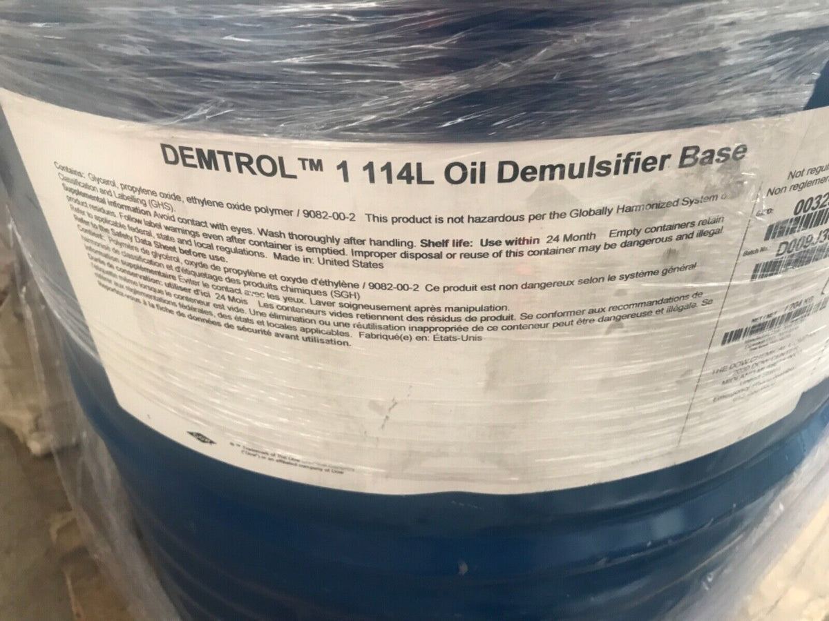 DEMTROL 1 114L Oil Demulsifier Base - Dow | Mega Mart Warehouse