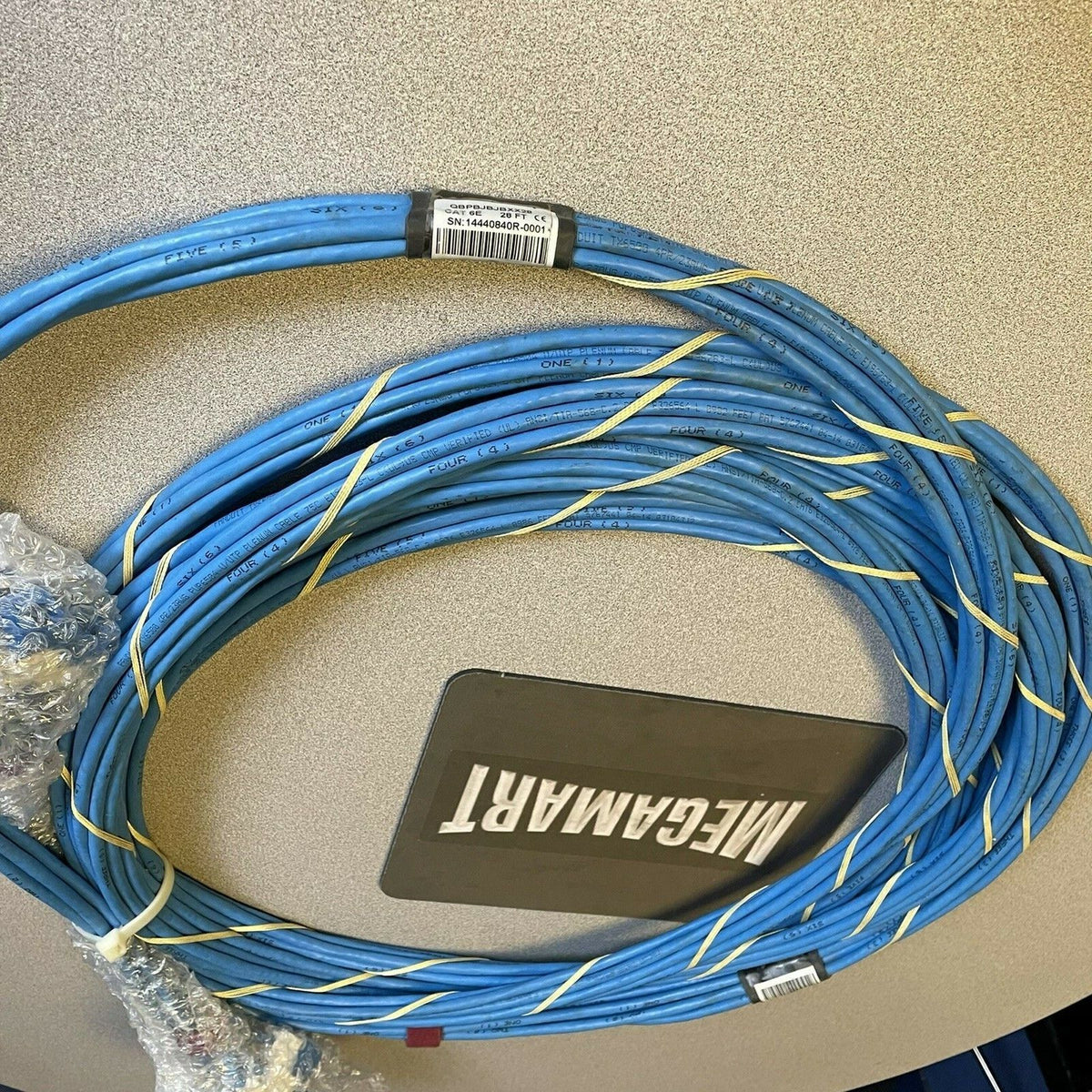 NEW PANDUIT QUICKNET CABLE ASSEMBLY QBPBJBJBXX28, CAT. 6E (28')...