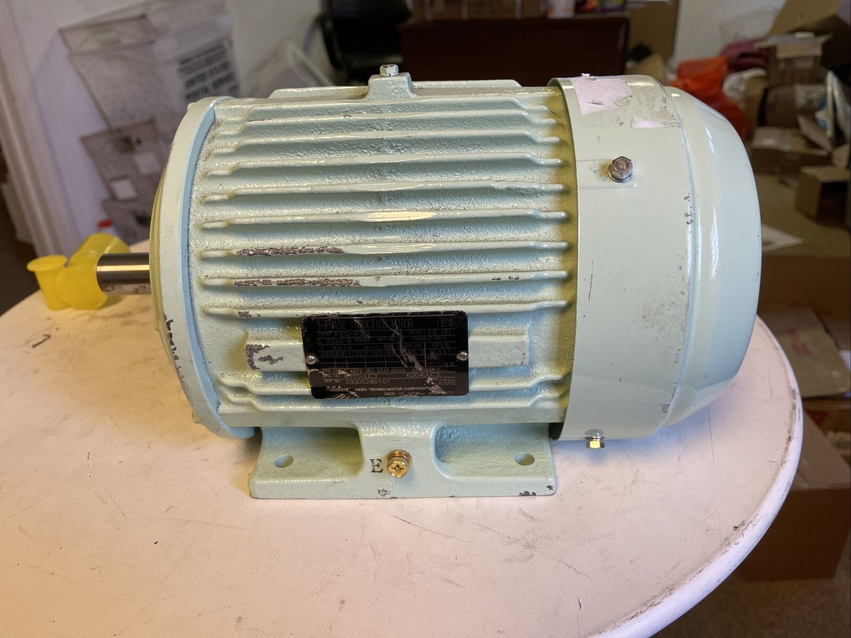 NEW NIDEC TECHNO 3-PHASE INDUCTION MOTOR 460V, Hz 60, 6 Pole, 75 kw...