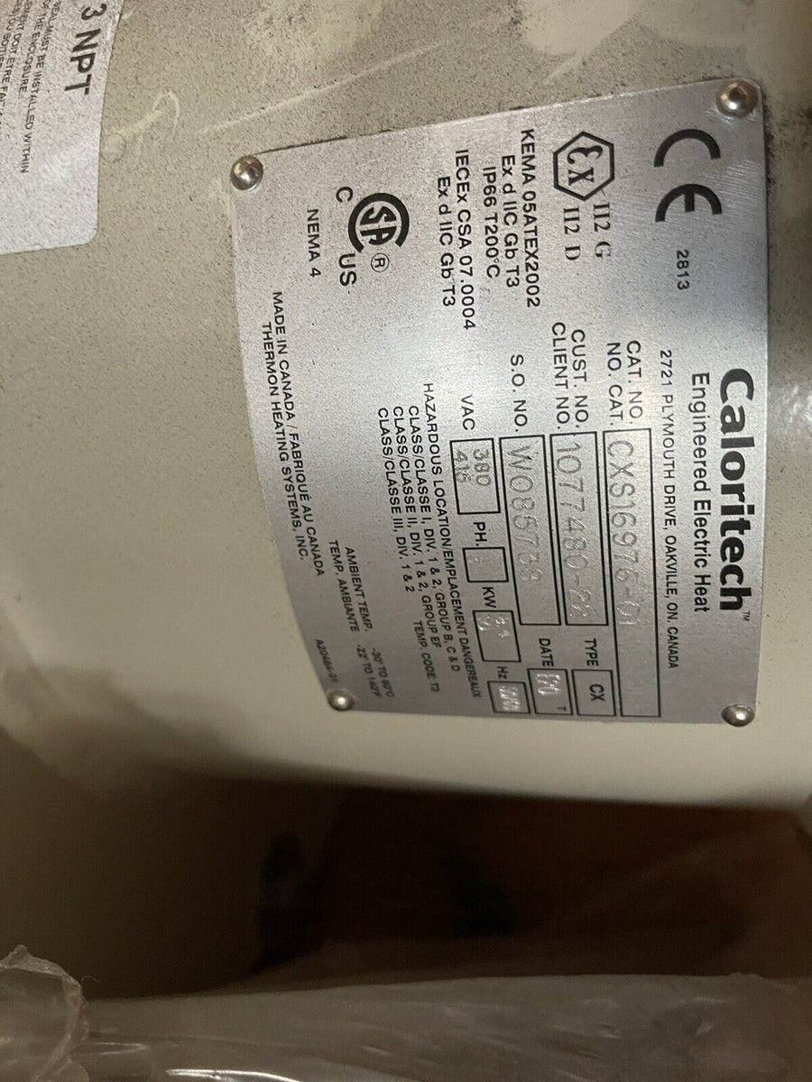 Nuevo CALORITECH Ingeniería Eléctrico Calor CXS16976-01, 380/415VAC...