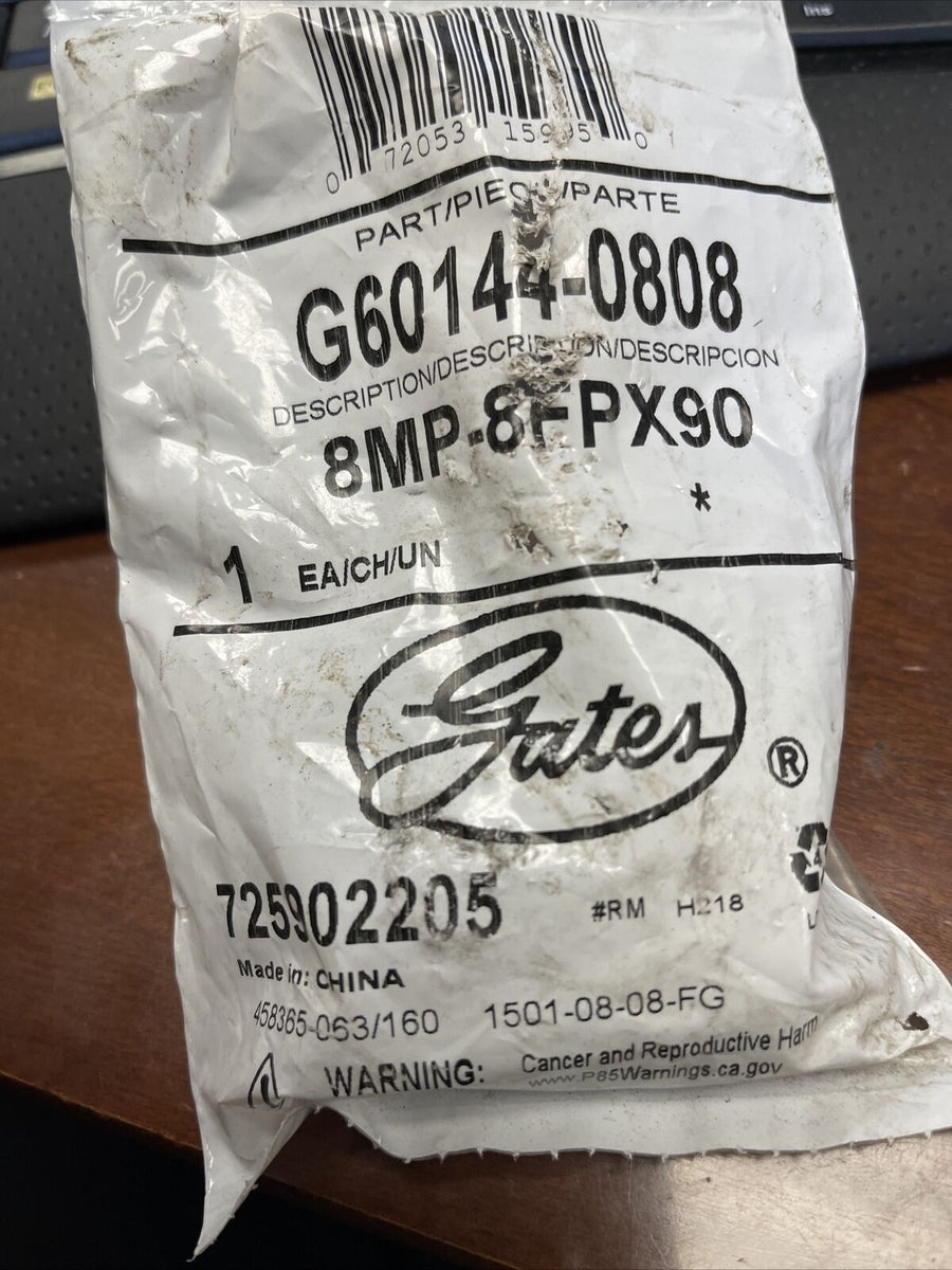 (2 PC LOT) GENUINE GATES Hose Adapter G60144-0808 **FREE SHIPPING**...