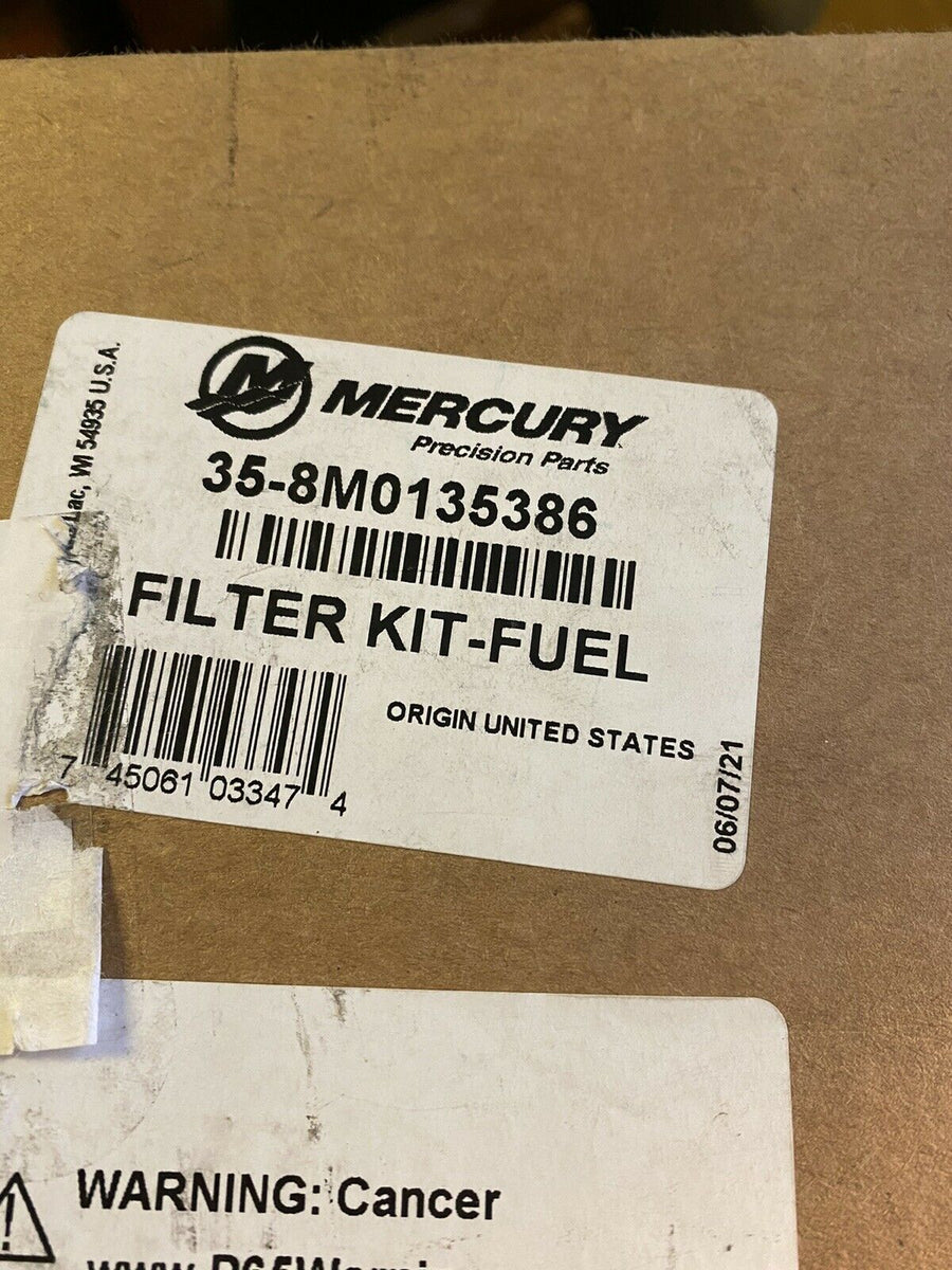 BRAND NEW Mercury Marine / Mercruiser New OEM Filter Kit-Fuel, 8M01...
