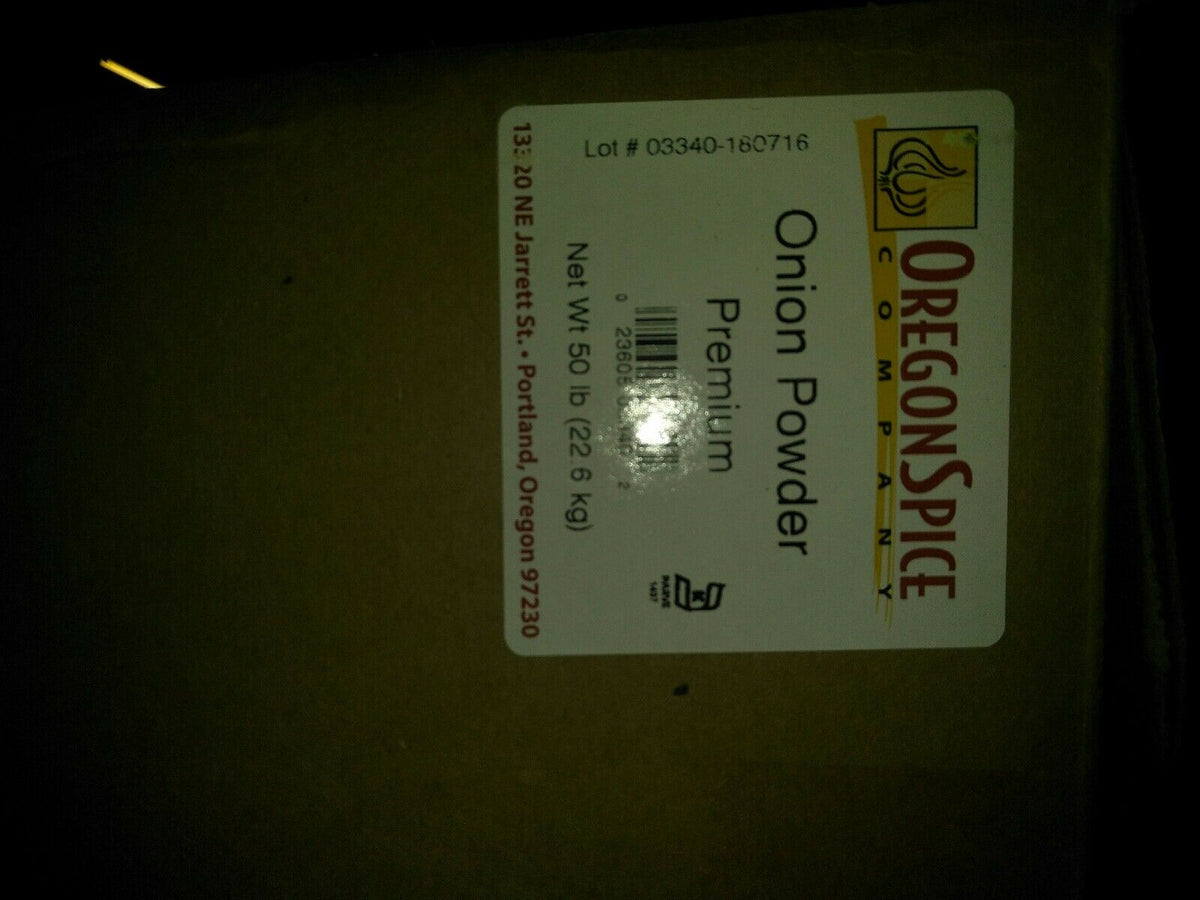 1 50LBS BOX OF OREGON SPICE ONION POWDER | Mega Mart Warehouse