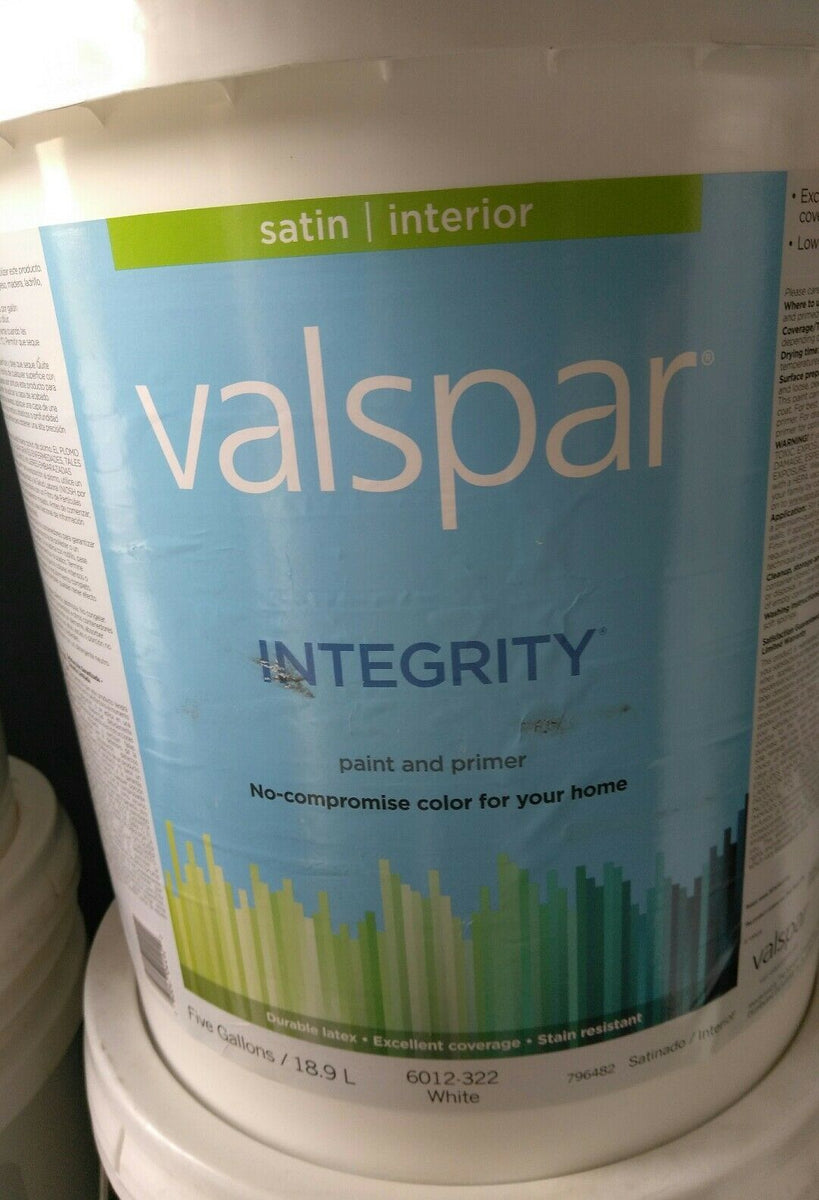Valspar Integrity Latex Paint And Primer Satin Interior Wall Paint ...