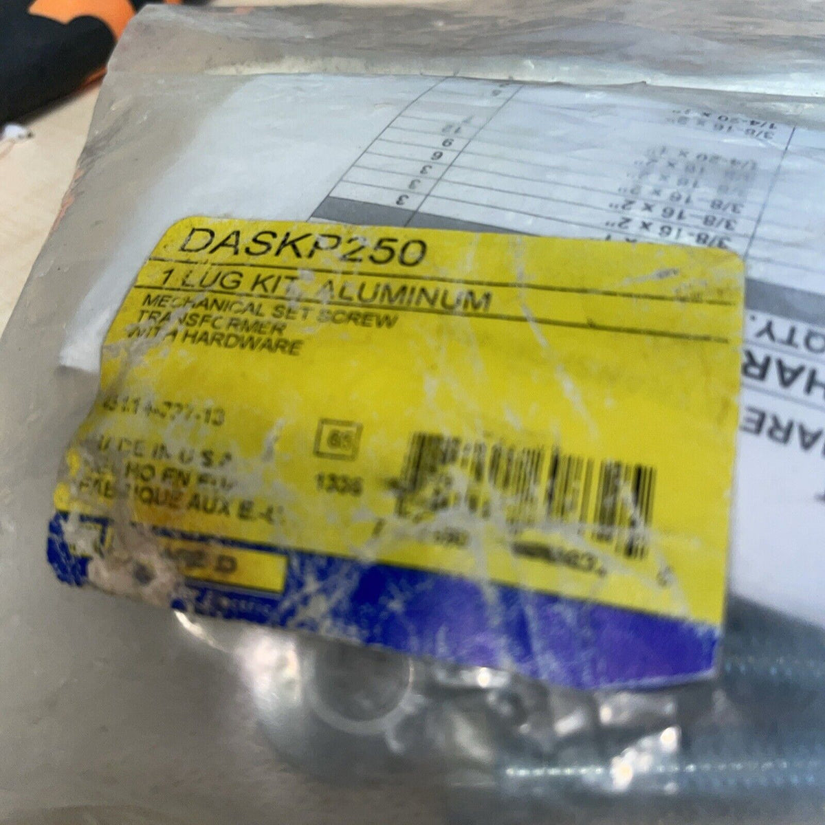 SQUARE D DASKP250 ALUMINIUM LUG KIT | Mega Mart Warehouse