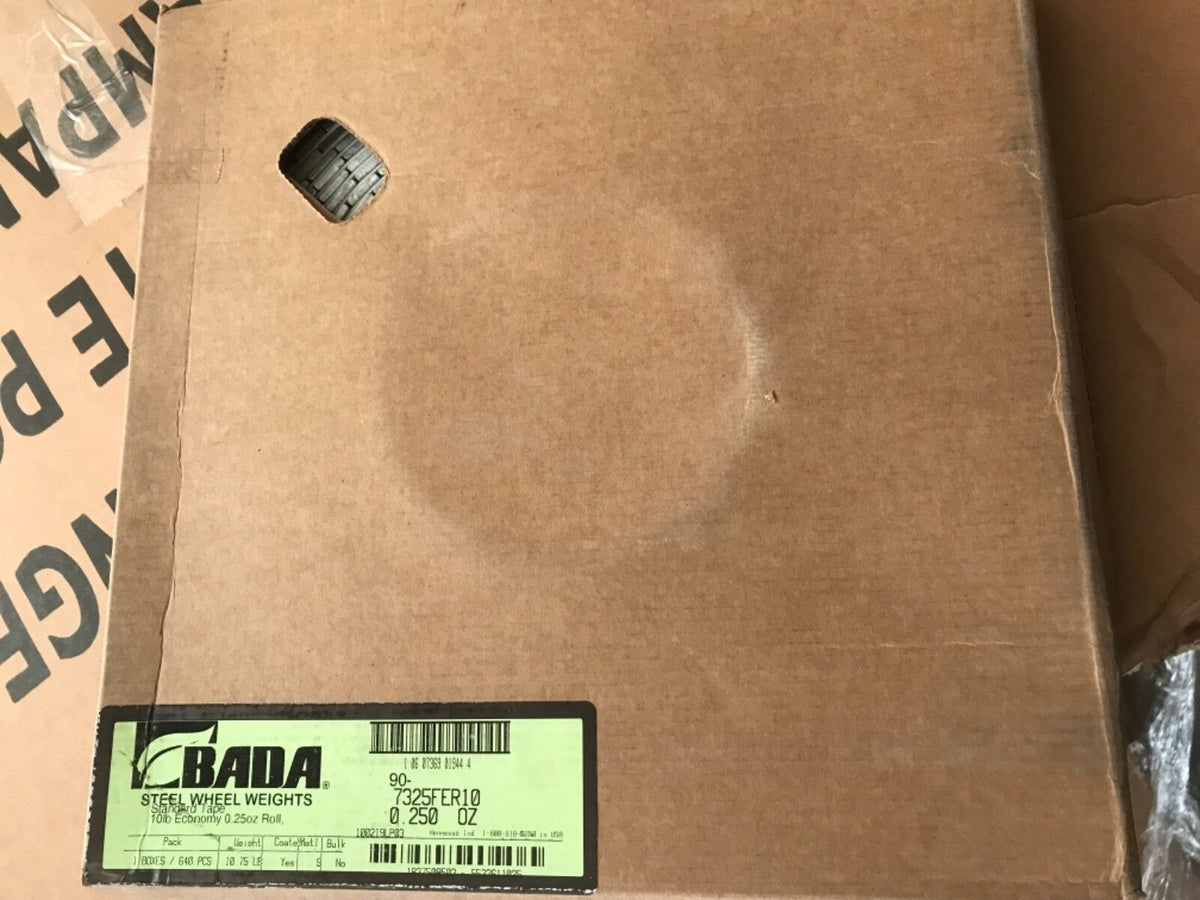 New Bada Adhesive Stick on Tape Wheel Weights Roll .25 oz 1/4 oz. 6...