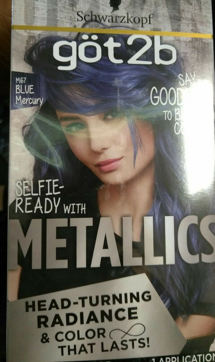 Schwarzkopf Got2b Blue Mercury Metallics Permanent Hair Color | Meg...