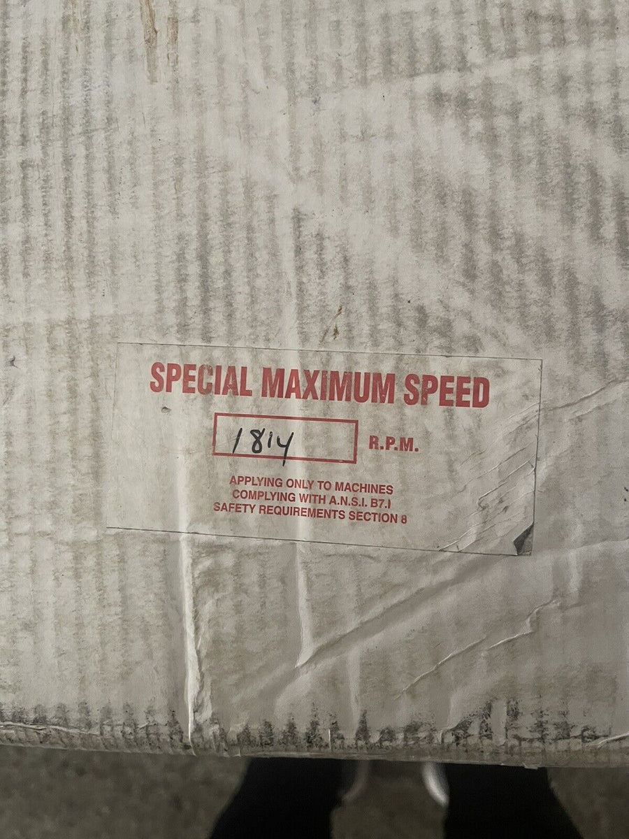 NEW RADIAC ABRASIVES GRINDING WHEEL 20X4.563X8, 1814 RPM, 8BP 802 H...