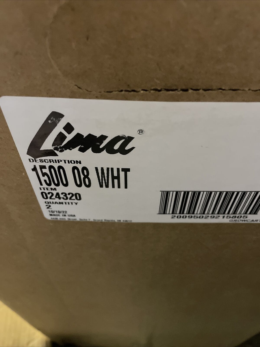 Lima (2) 1500 Series step-down T-bar ceiling diffuser. White. 8 inc...