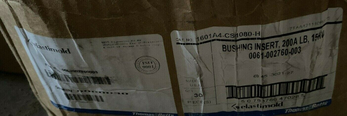 BRAND NEW ELASTIMOLD 1601A4 15KV 200A LOADBREAK BUSHING INSERT 1 PC...