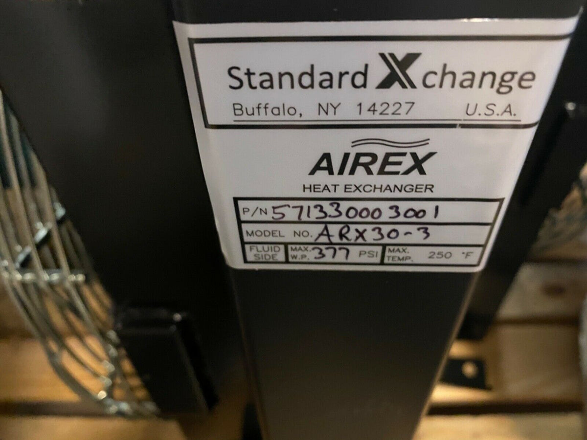 NEW AIREX ITT ARX30-3 HEAT EXCHANGER STANDARD XCHANGE AIREX OIL COO...