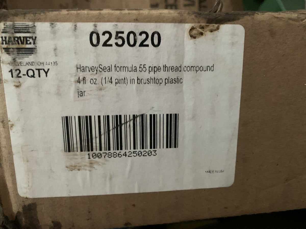 NEW Harvey Seal Formula 55 Pipe Thread Compound, 4fl oz (12 PC BOX)...
