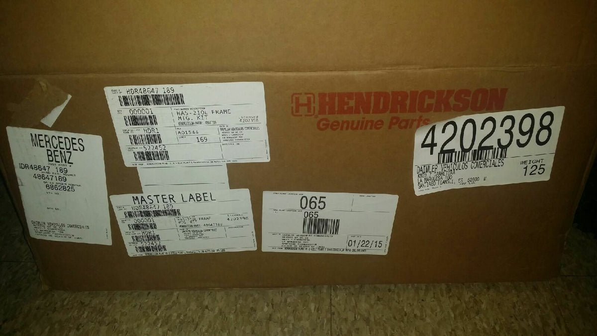 HENDRICKSON GENUINE OEM HAS-210L FRAME MOUNTING KIT COMMERCIAL TRUC...