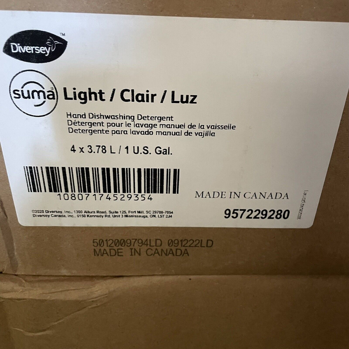 Suma Light D1.2 Hand Dishwashing Detergent, Citrus, 1 gal Container...