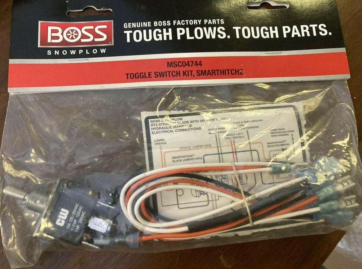 NEW Boss Part MSC04744 - SmartHitch2 Toggle Switch Kit Switch and J...