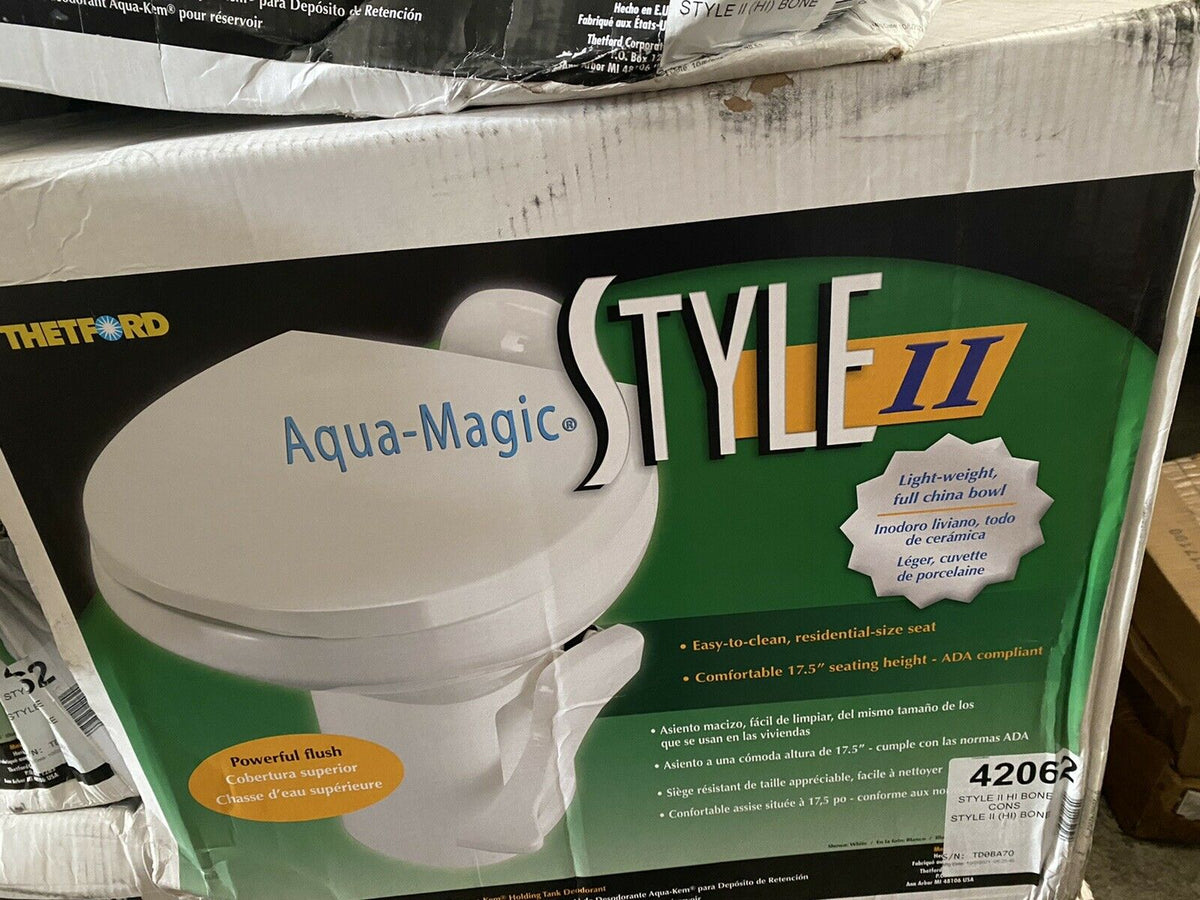BRAND NEW Thetford 42062 Aqua Magic Style II Toilet Pedal Flush Bon...