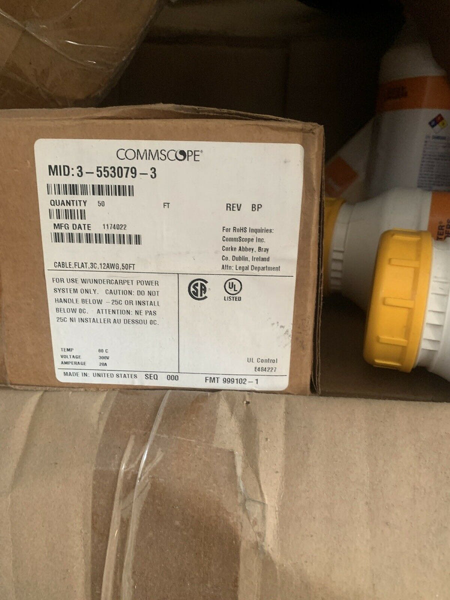 Commscope 3-553079-3 | 3 conductors, 12 AWG, 50 FT | Mega Mart Ware...