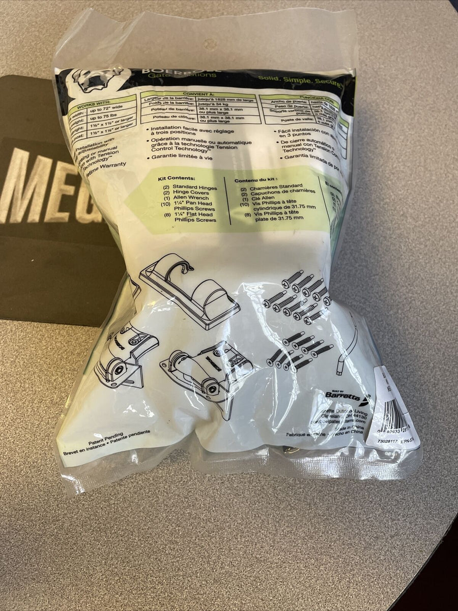 Boerboel Standard Wrap Gate Hinge 73014302 EPN-5085 Self Closing, B...