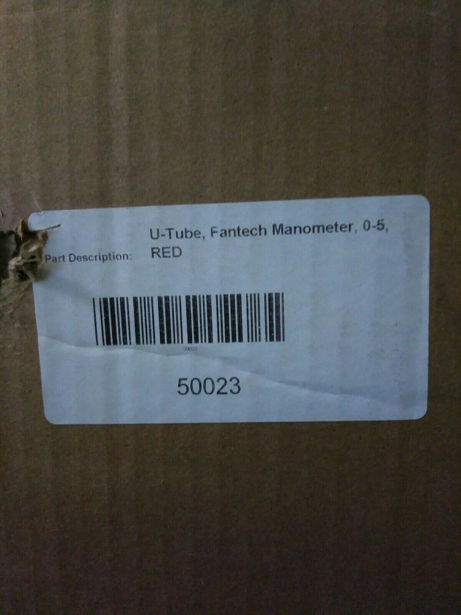2-NEW Fantech U-Tube Manometer Gauge - Radon System Vacuum Monitor ...