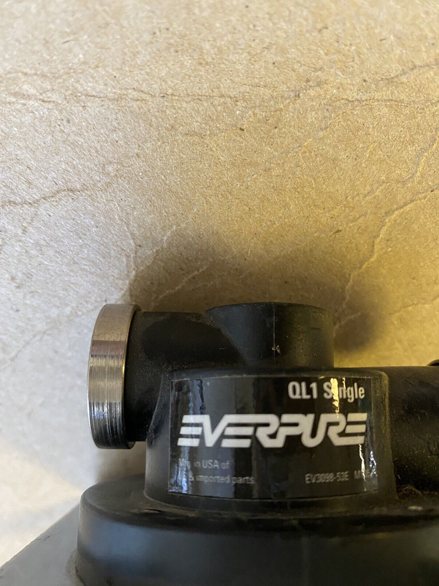 BRAND NEW PENTAIR EVERPURE EV3098-53 REV F, QL1 SINGLE FILTER HEAD ...